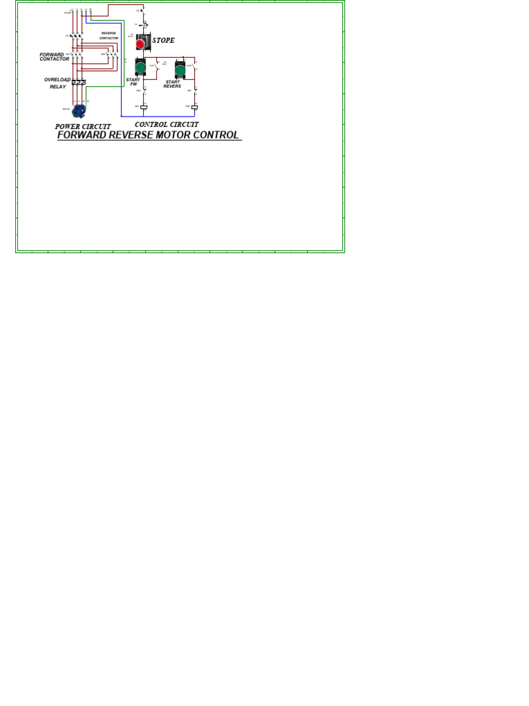 Forward Reverse Motor Control | PDF