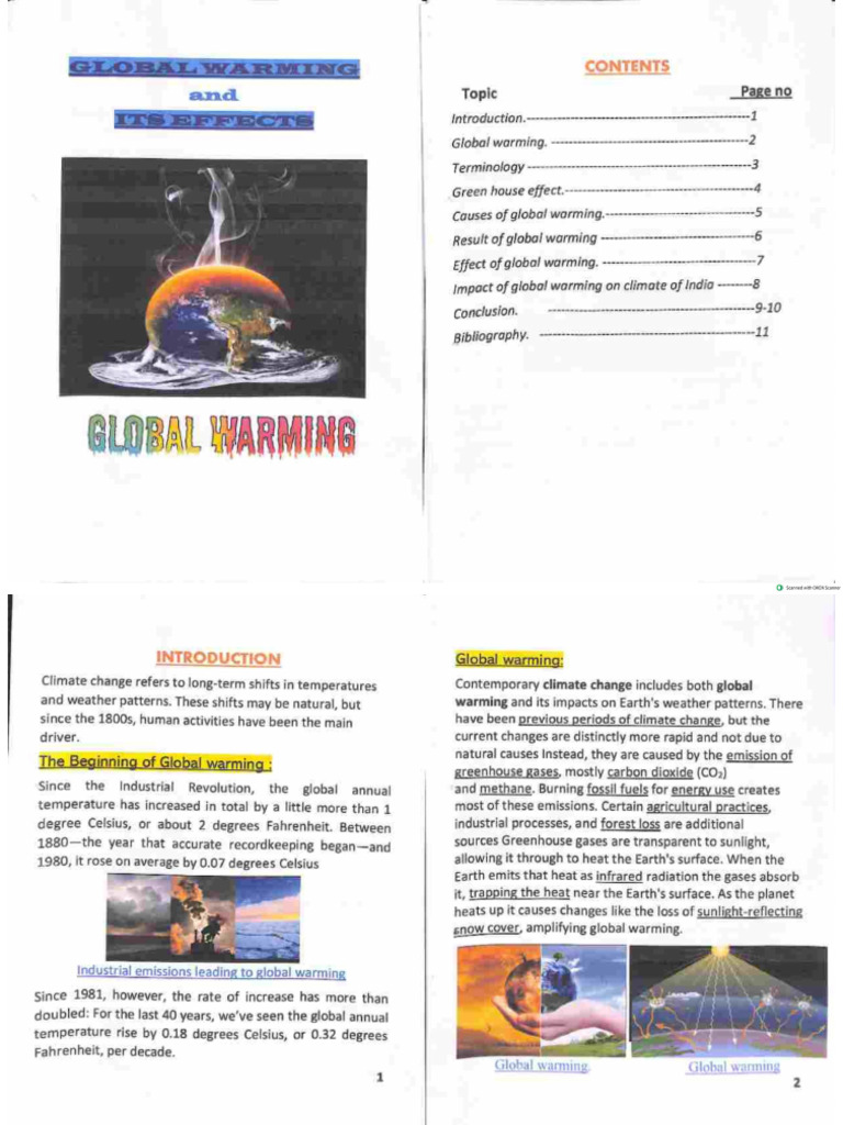 Project Global Warming | PDF
