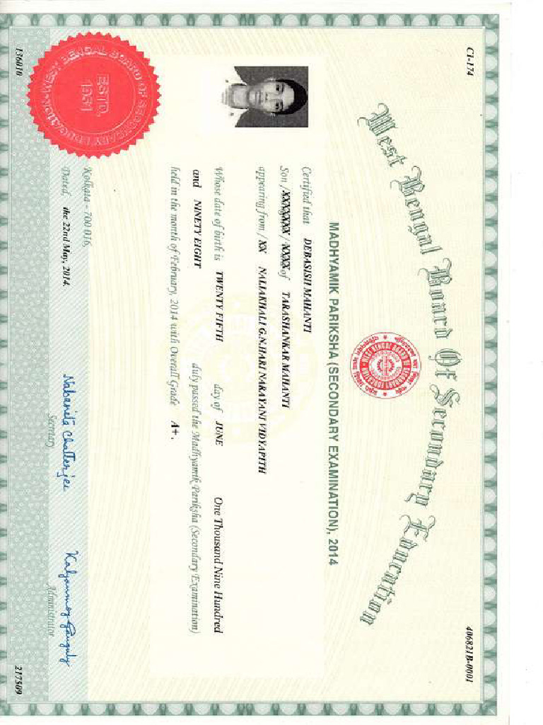 MP Certificate 22146 | PDF