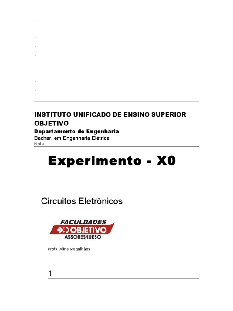 Modelo De Relatório Experimental Pdf Experimento Science