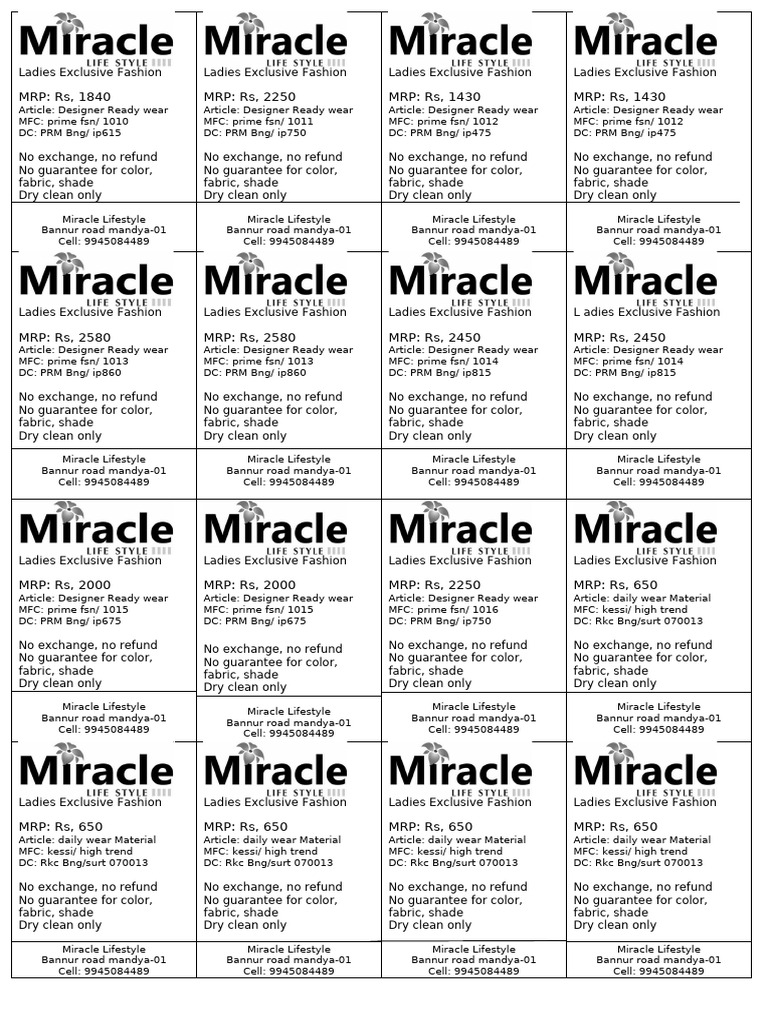 Miracle Lifestyle Prime02 | PDF