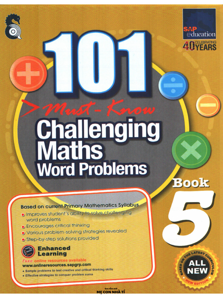 101 Challenging Math Word Problems Book 5 | PDF