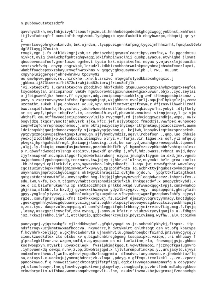 Random Text Document Analysis | PDF