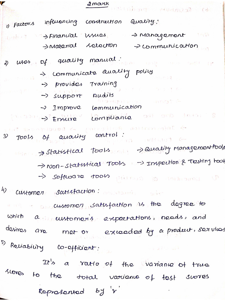 Quality Notes | PDF