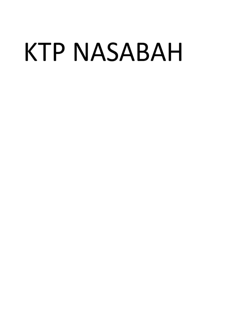 Contoh KTP | PDF