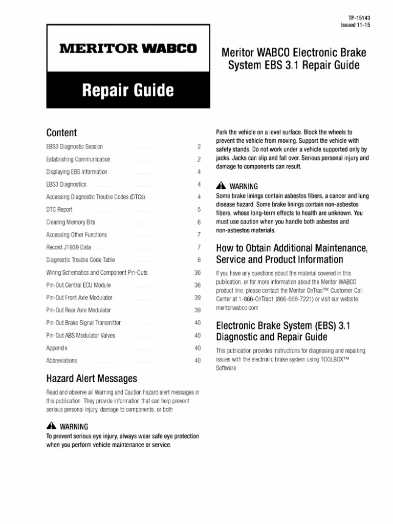 WABCO ebs3 | PDF