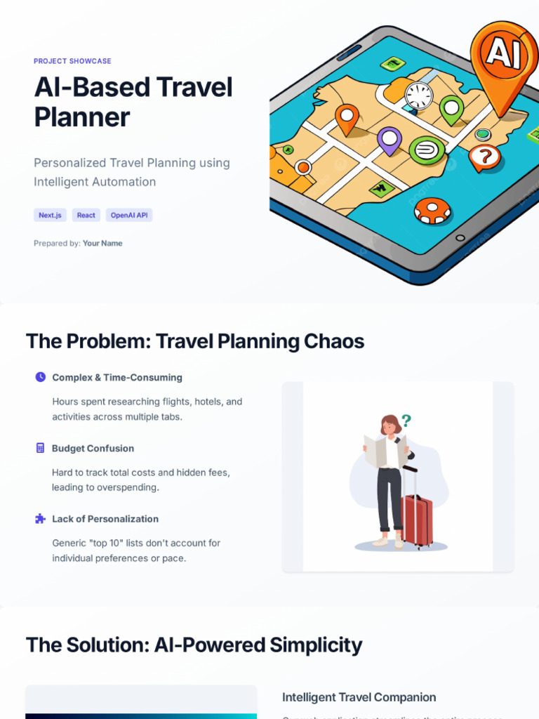 AI-Based Travel Planner Web Application | PDF