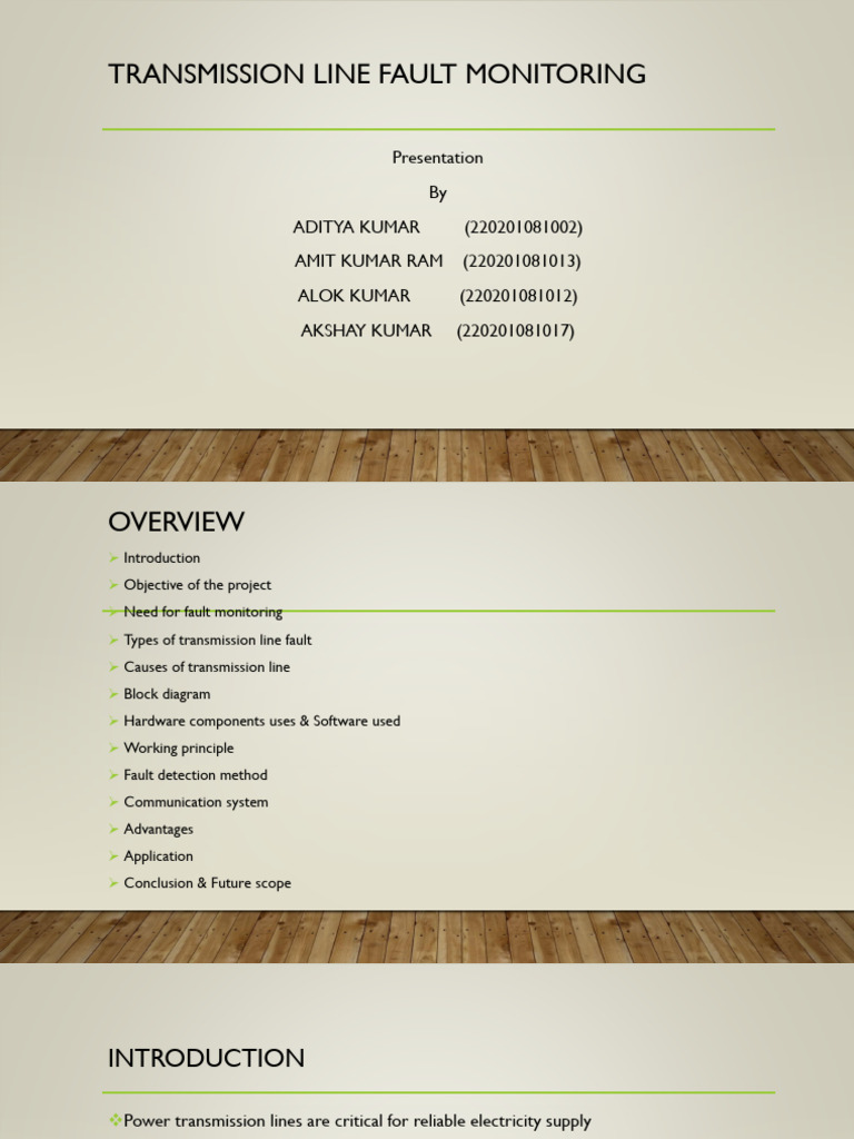 Transmission Line Fault Monitoring | PDF | Electric Power Transmission ...