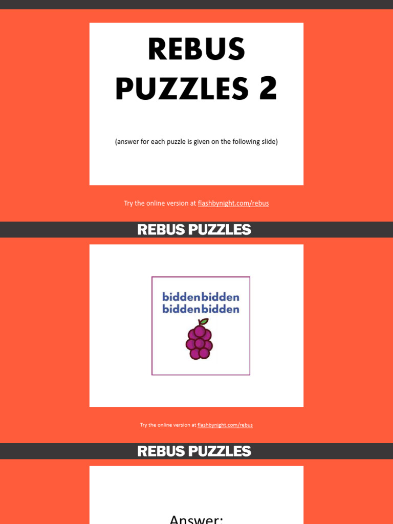 Rebuspuzzles 2 | PDF