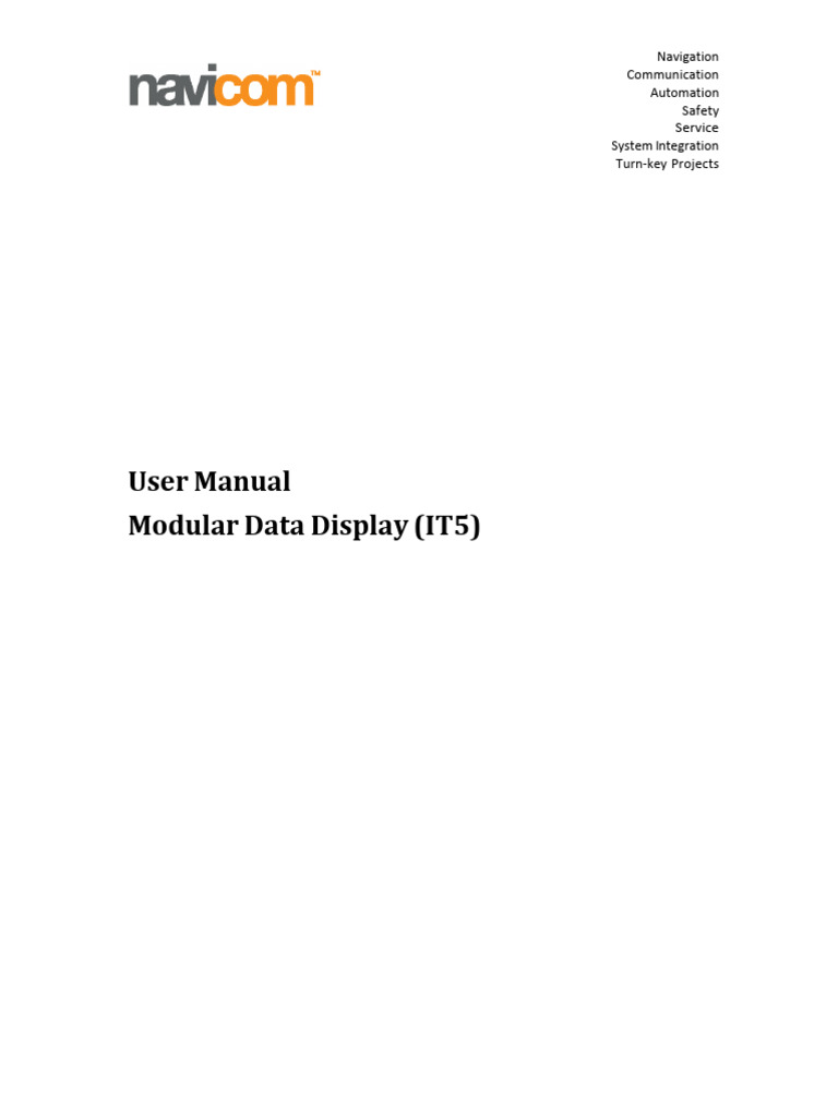 Modular Data Display User Manual | PDF | Safety | Automation