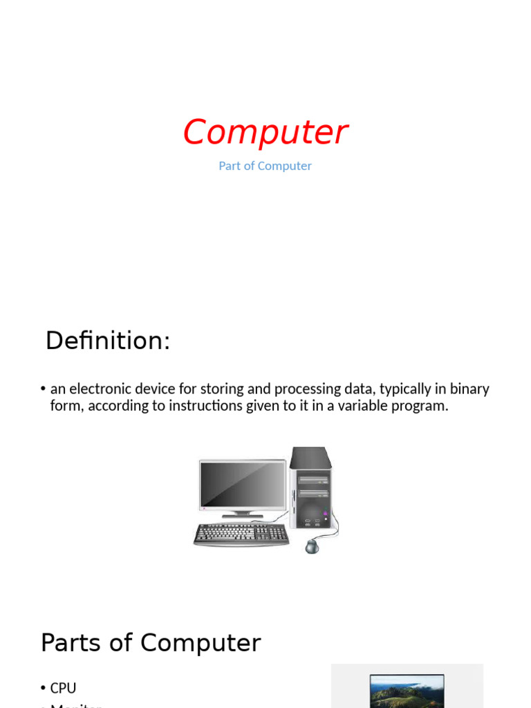 Understanding Computer Components | PDF