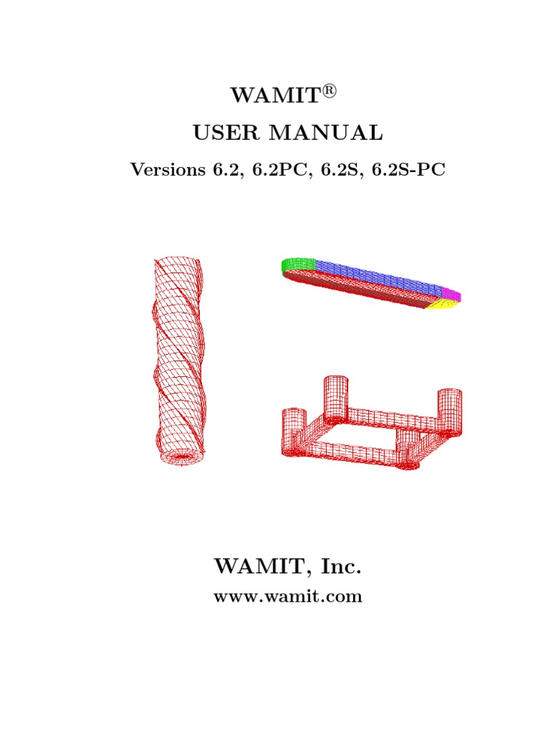 Manual Wamit 6.2 | PDF | Subroutine | Command Line Interface