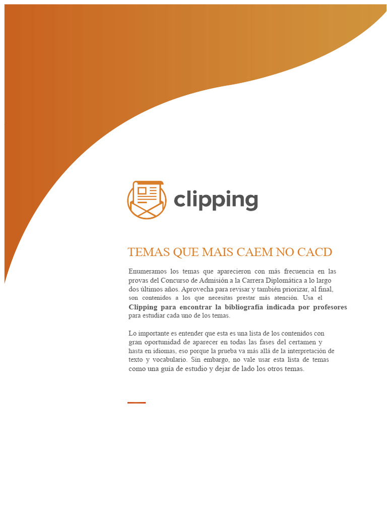 Temas Que Más Caen CACD | PDF | Brasil | Relaciones Internacionales