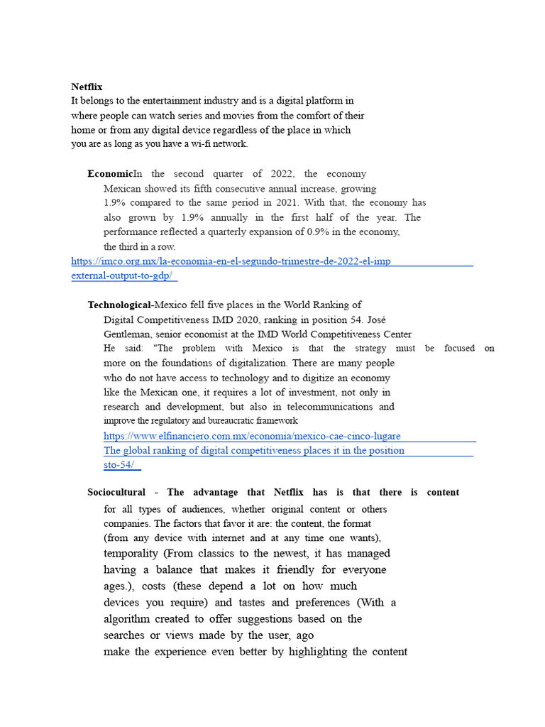Netflix's Market Position and Challenges | PDF | Netflix | Streaming Media