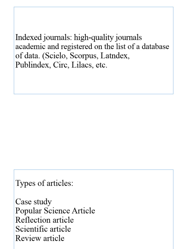 Slides Scientific Article | PDF