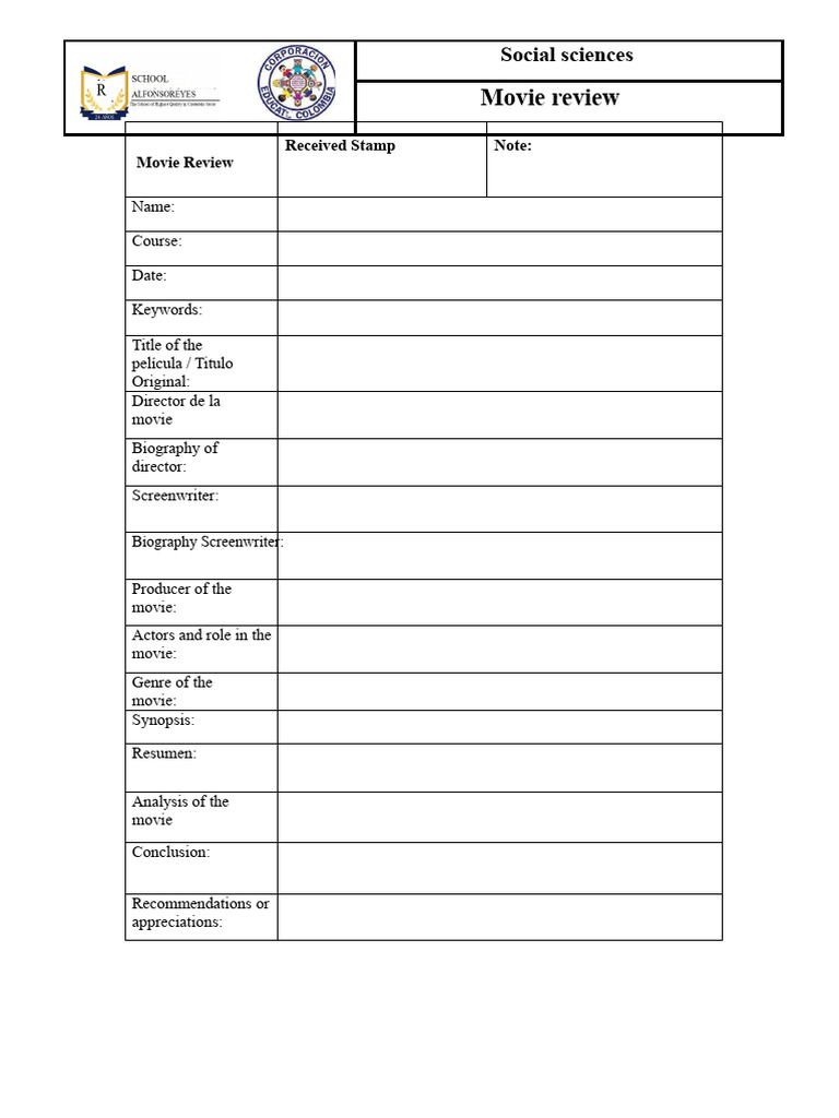 Movie Review Format (4) | PDF