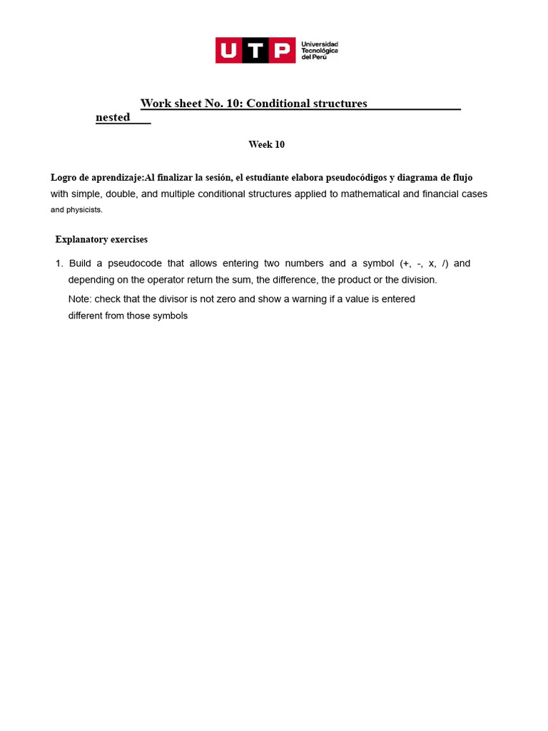 S10.s1 - Simple, Double, and Nested Multiple Conditional Structures ...