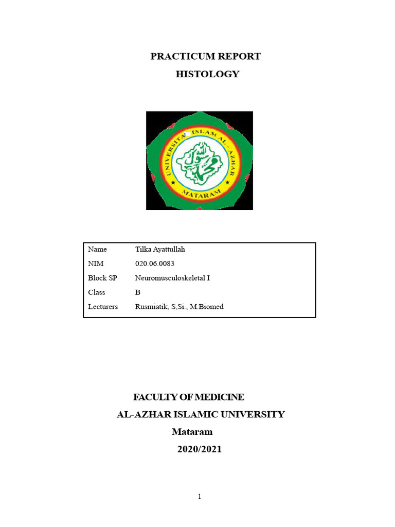 Tilka Ayattullah - 020.06.0083 - B (NMS1 Histology Report) | PDF ...