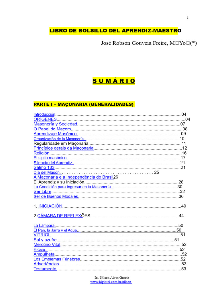 Libro de Bolsillo Del Aprendiz Masón | PDF | Masonería | Amor
