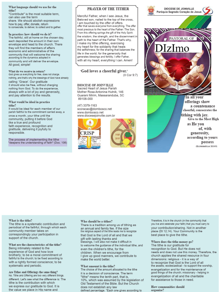 Parish Folder of The Tithing - Sacred Heart of Jesus Parish | PDF ...