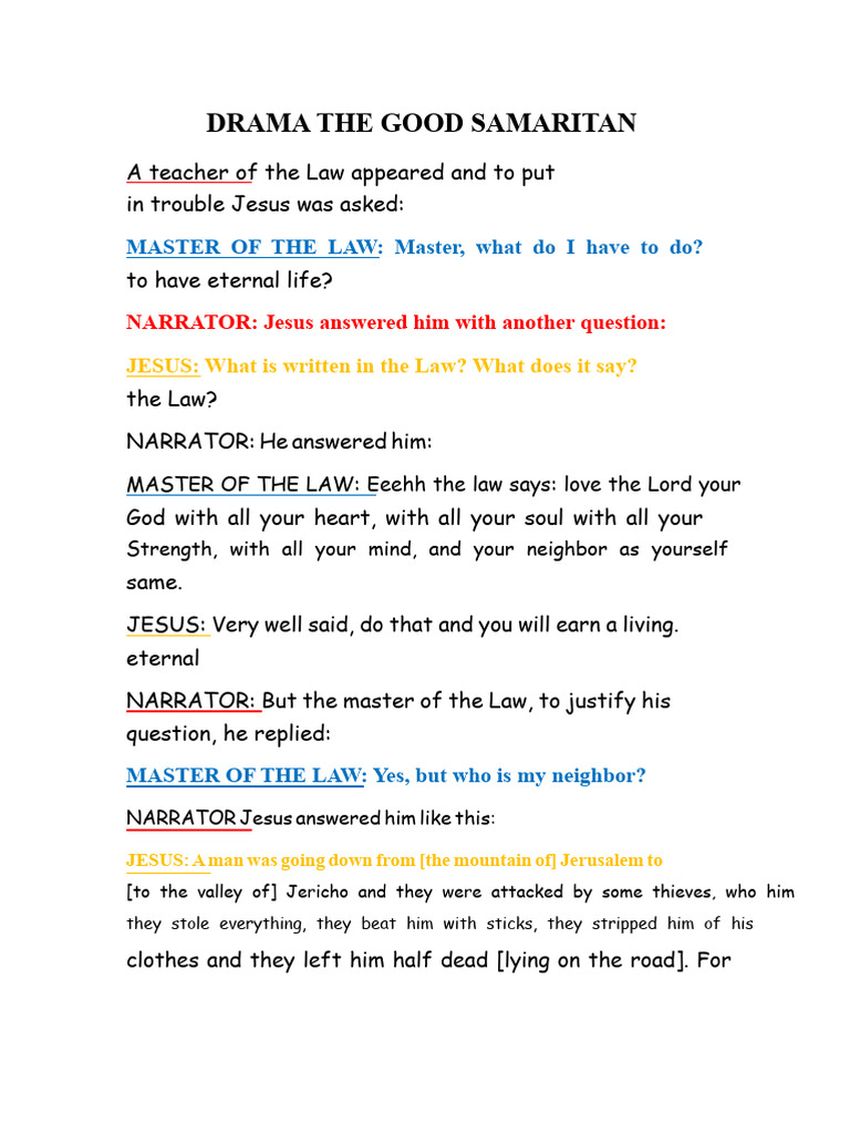 Drama The Good Samaritan | PDF