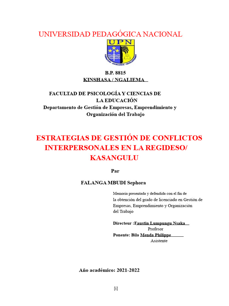Memoria Falanga en Corrección | PDF | Conflicto (proceso) | Conocimiento