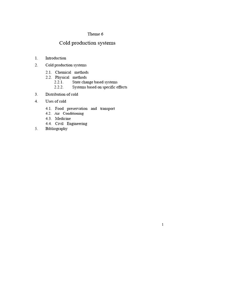 Cold Production Systems Overview | PDF | Heat Transfer | Physical Sciences