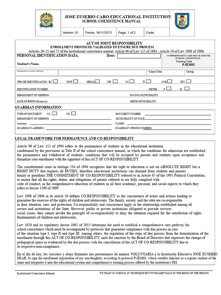 Act of Joint Responsibility Jecaro | PDF | Regulatory Compliance ...