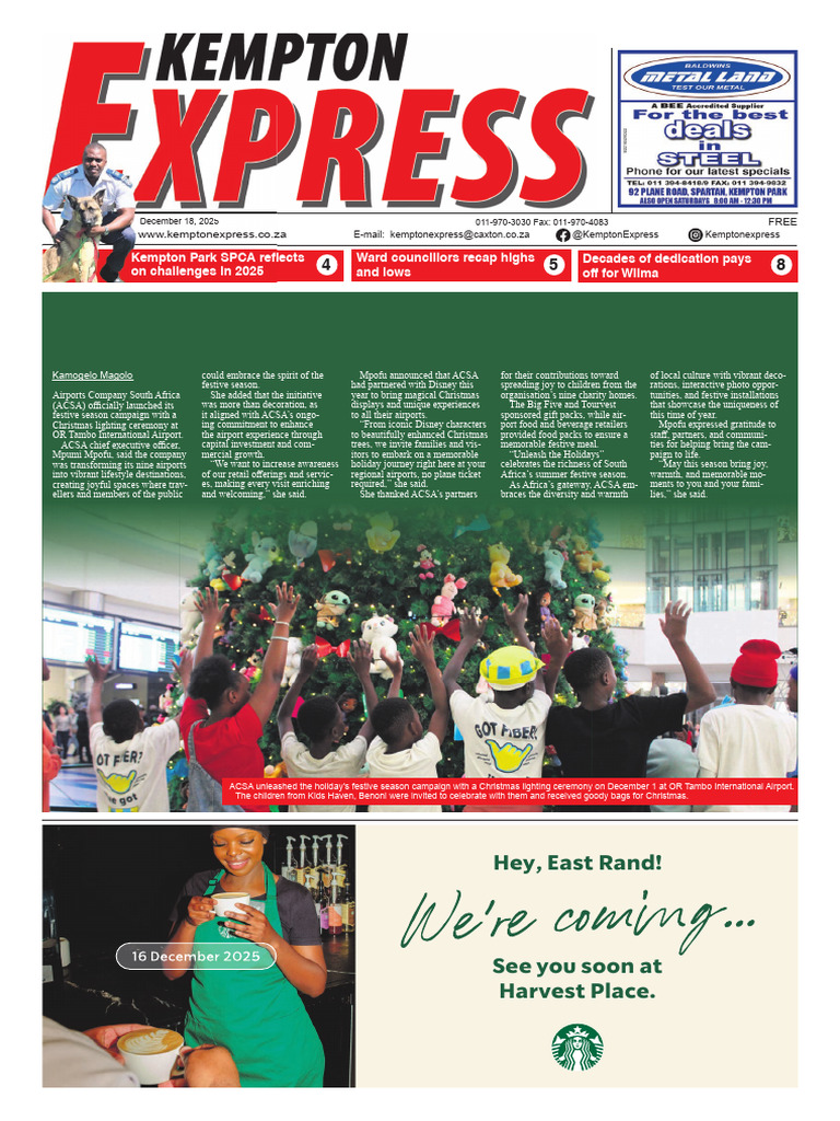 ACSA Launches Festive Season Campaign | PDF