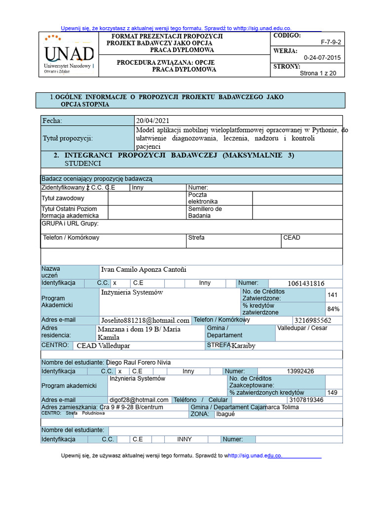 Jednostka 3 - Faza 3 - Postęp Propozycji | PDF