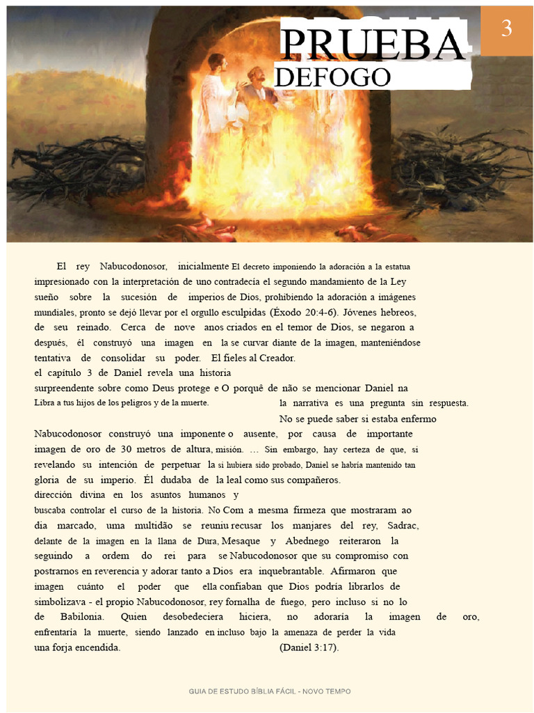 Estudio de Daniel Capítulo 3 | PDF | Nabucodonosor Ii | Dios