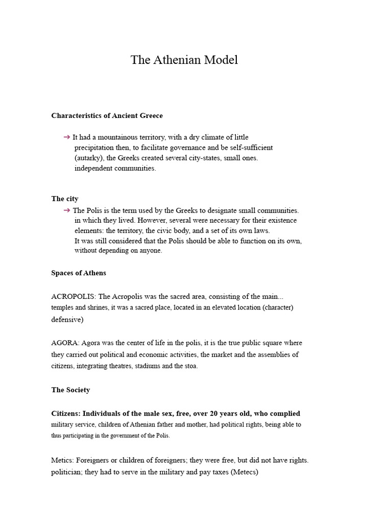 The Athenian Model 10th year history a | PDF | Ancient Greece ...