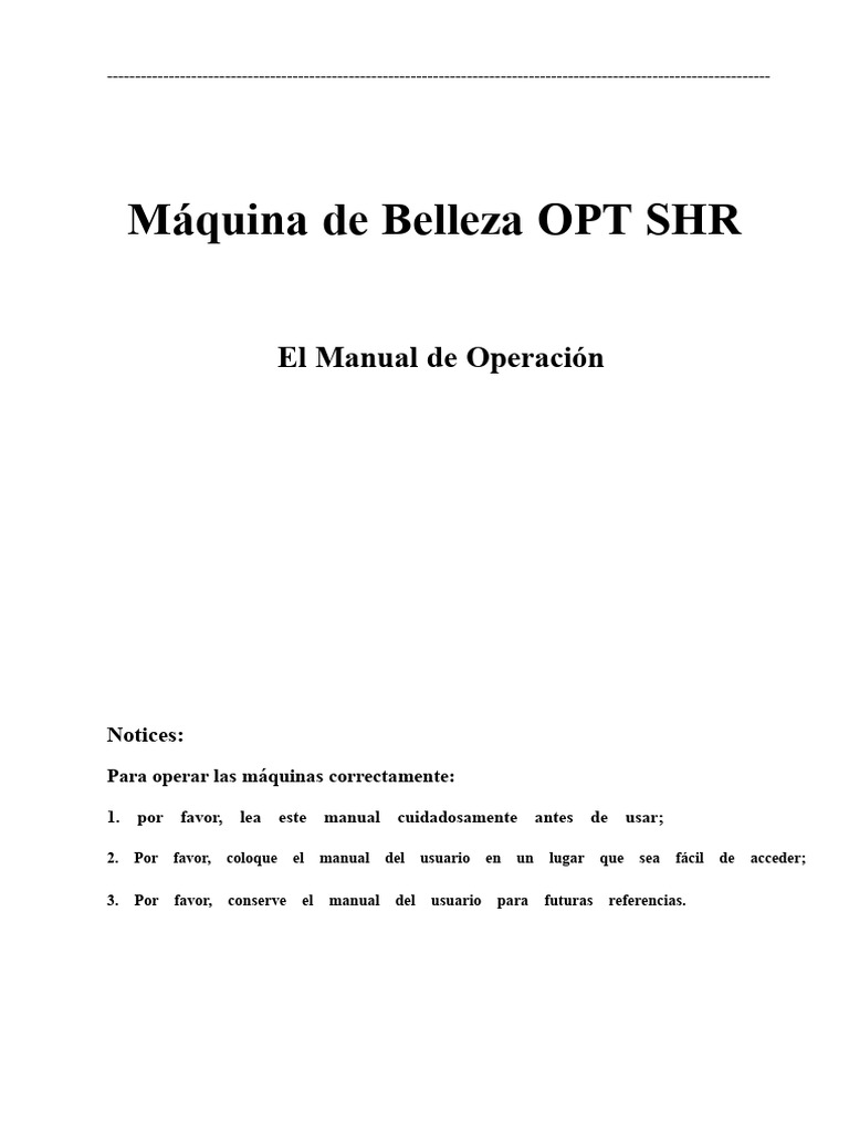 Manual de usuario de la estrella de IPL | PDF | Color de piel humana