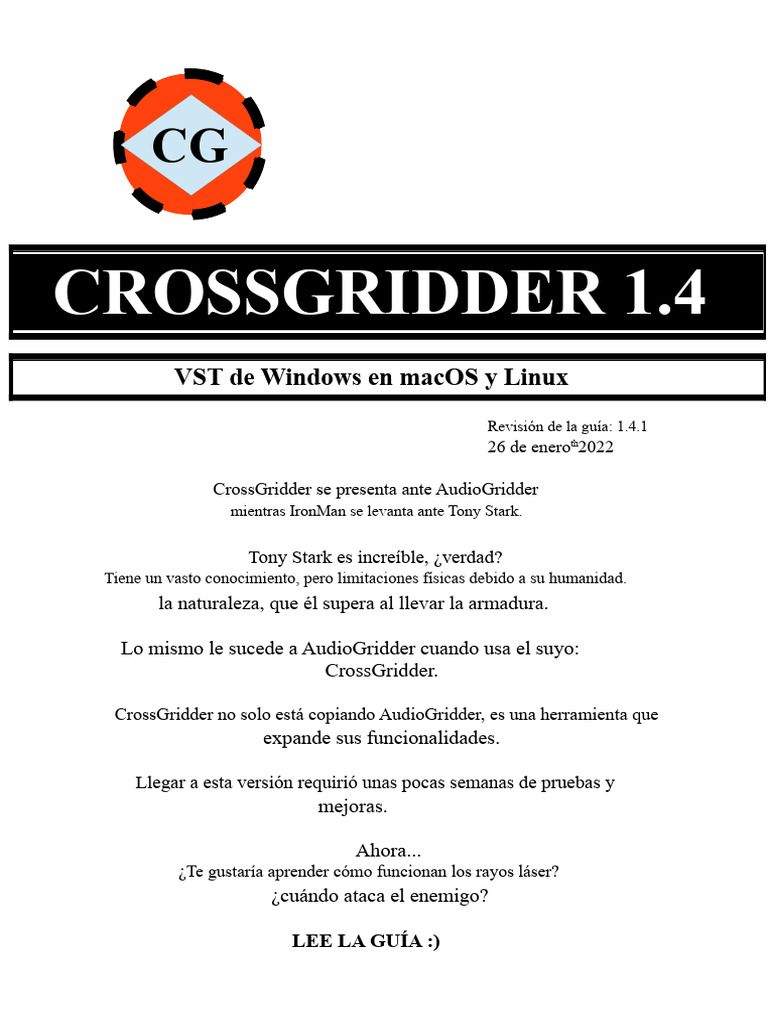 In Guide CrossGridder 1.4.1 | PDF | Servidor (Computación) | Mac OS