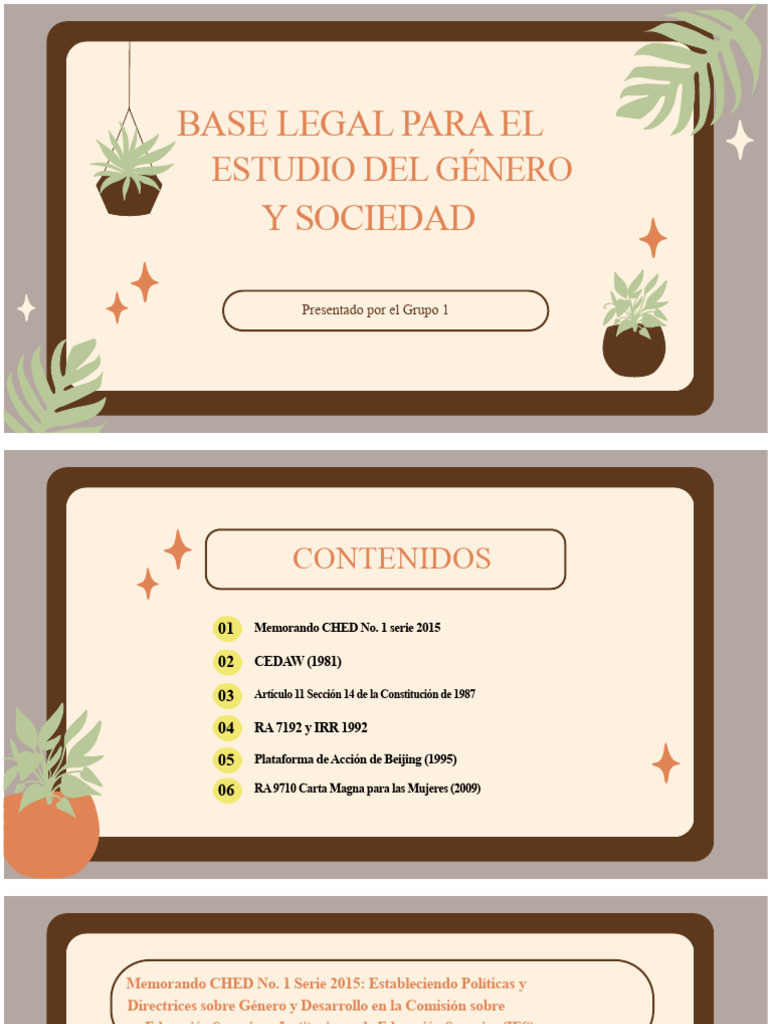 Base Legal para El Estudio de Género y Sociedad | PDF | Mujer ...