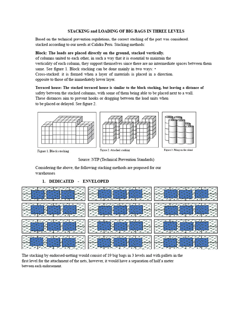STACKING OF BIG BAGS IN THREE LEVELS (1) | PDF | Safety
