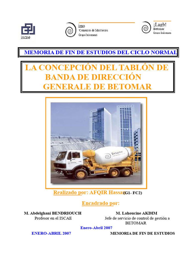 el diseño del panel de control | PDF | Hormigón | Marruecos