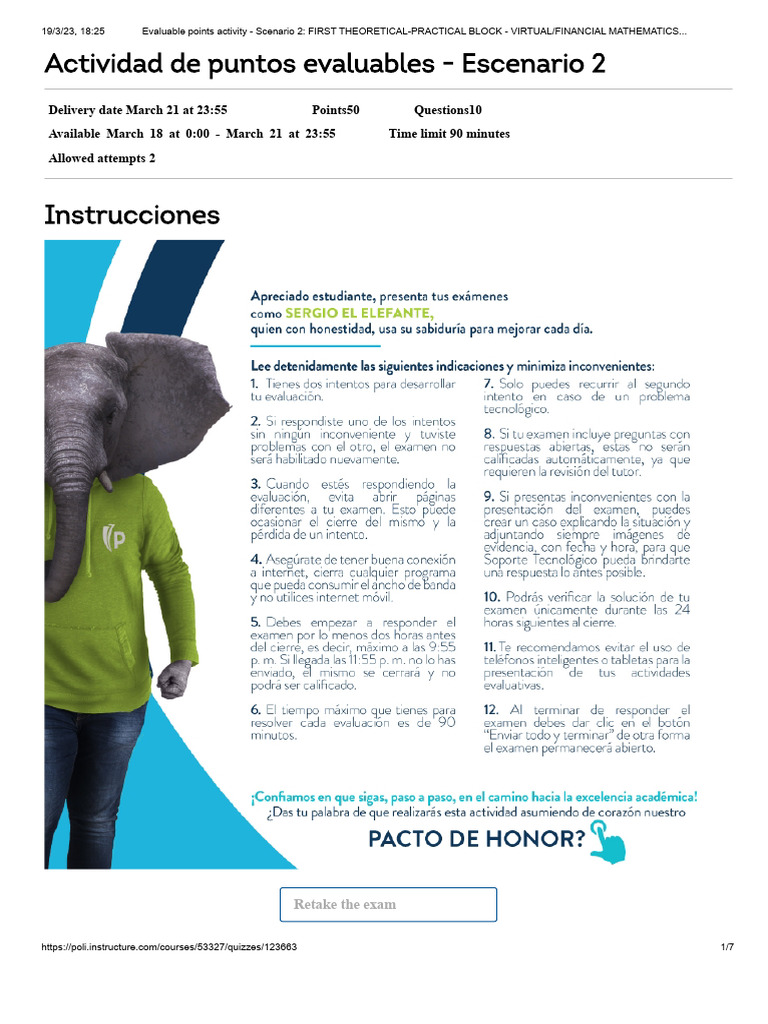 Evaluable points activity - Scenario 2_ FIRST THEORETICAL-PRACTICAL ...