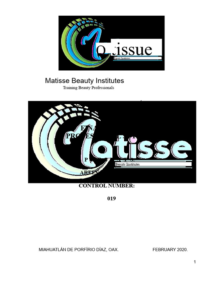 Matisse Beauty Institute Training Guide | PDF | Hand | Shaving