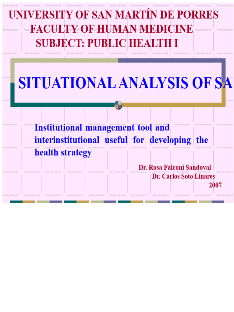 Health Situation Analysis Overview | PDF | Mortality Rate | Epidemiology