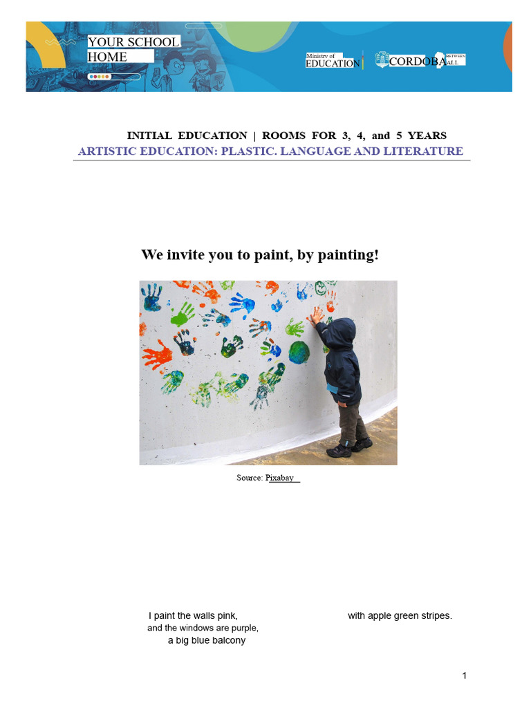 _We invite you to paint, by painting! _ Early Education _ Integrated ...