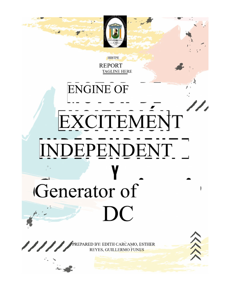 Independent Excitation Motors & DC Generators | PDF | Electric Motor ...