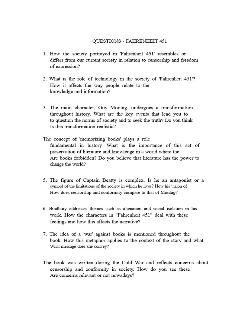 Analyzing Themes in Fahrenheit 451 | PDF