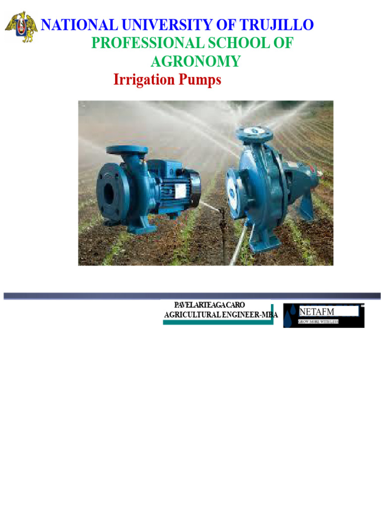 Irrigation Pump Selection Guide | PDF | Pump | Chemical Engineering