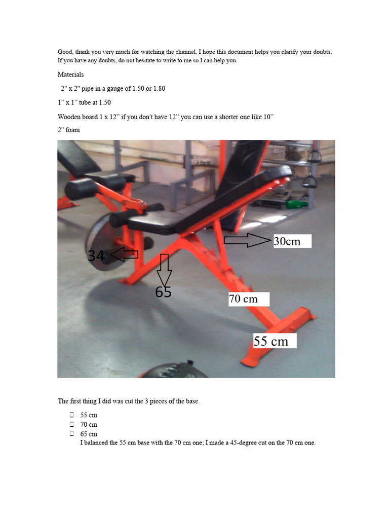 Flat Bench Plans | PDF