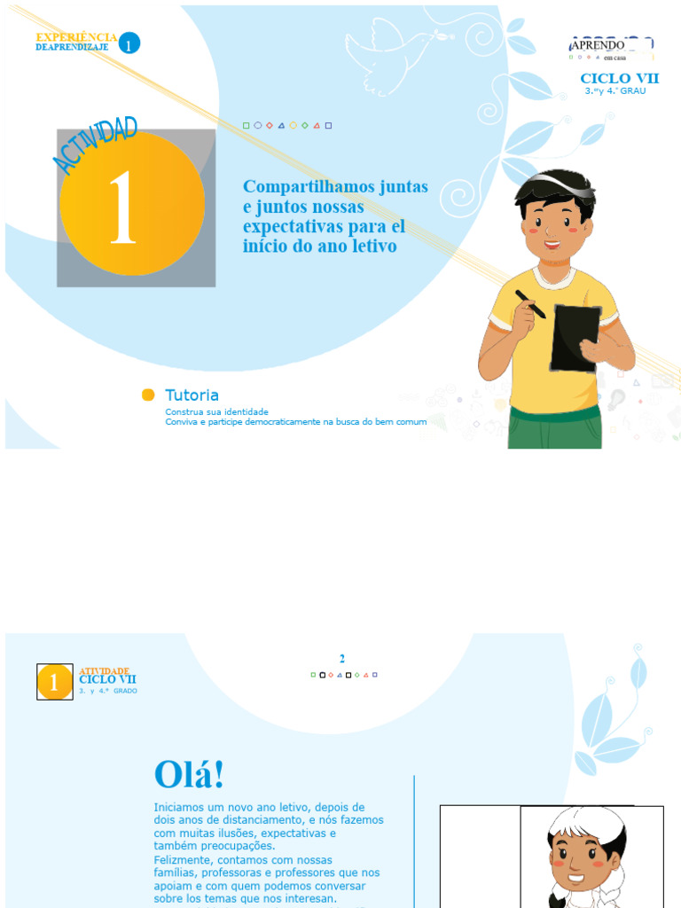 Tutoria 1 Compartilhamos juntos e juntas nossas expectativas para o ...