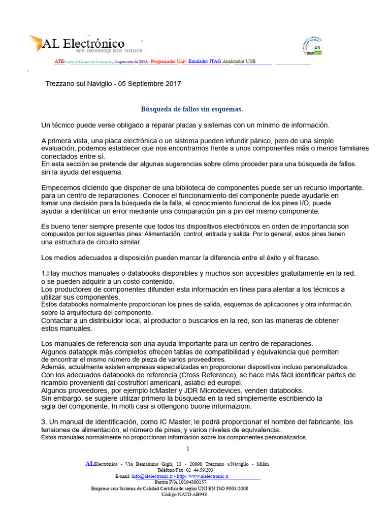 Búsqueda de fallos sin esquemas | PDF | Electrónica | Red eléctrica