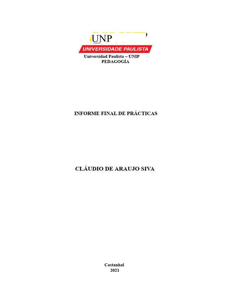 PRACTICUM Universidad Paulista | PDF | Educación de la primera infancia ...