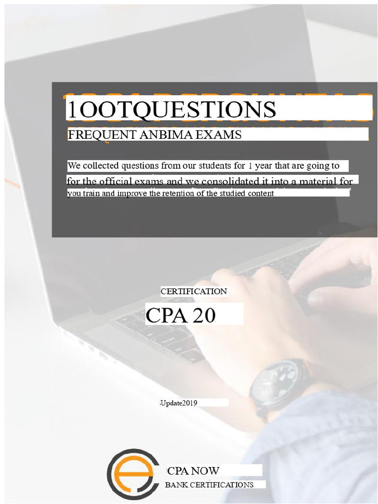 CPA 20 Exam Study Guide - 2019 | PDF | Financial Risk | Futures Contract