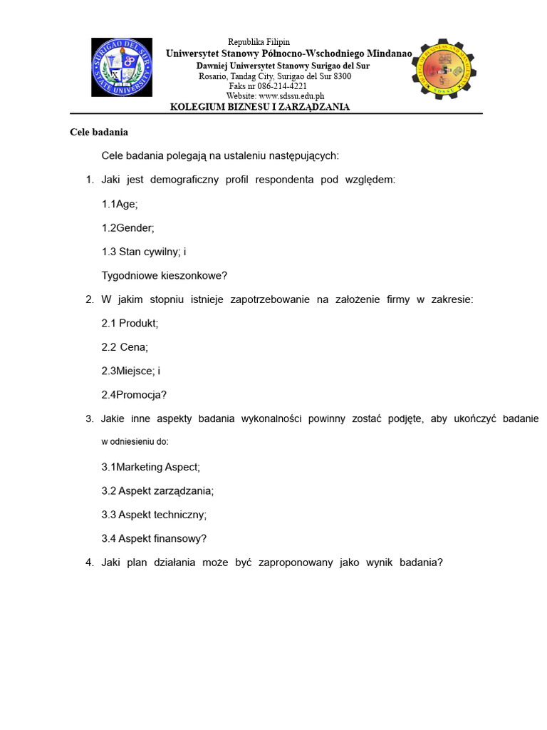 Ankieta Questionnaire Abaca Szydełkowanie | PDF